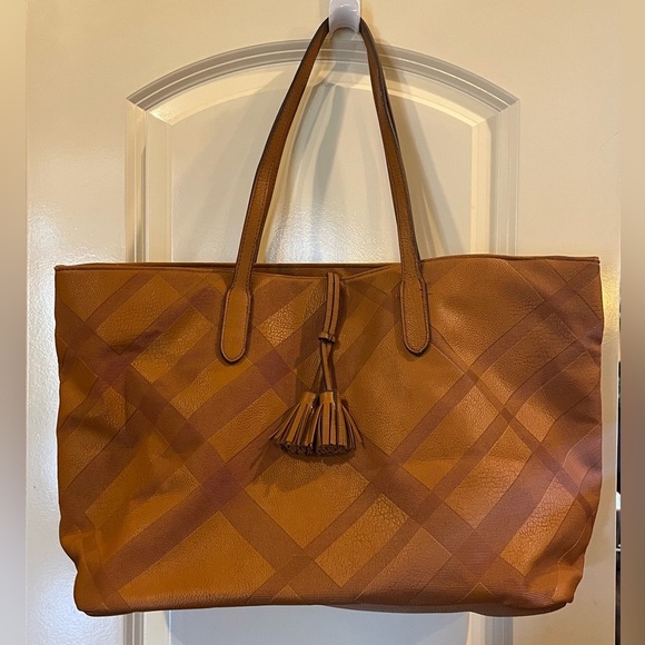 Ulta Beauty | Bags | Ulta Brown Faux Leather Pursehand Bag W Lined Blue ...